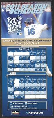 2011 KANSAS CITY ROYALS Regular Season TICKET BROCHURE SCHEDULE EX | eBay