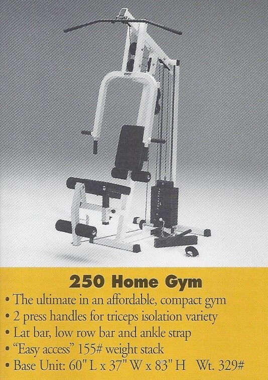 Parabody Home Gym 250 Weight Rack - Legs, Arms, Back, & Check easily ...