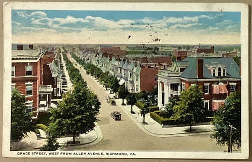 Richmond Virginia Grace Street View Vintage Standard Postcard Posted ...