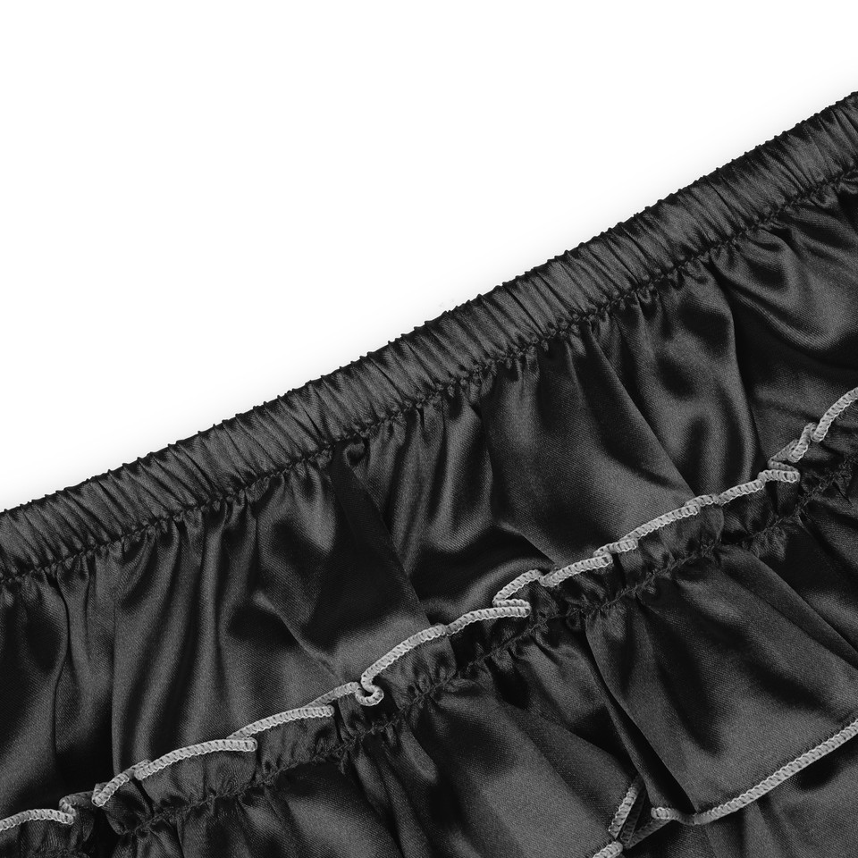 Satini Frilly Sissy Ruffled French Knickers Briefs Silky Satin ...