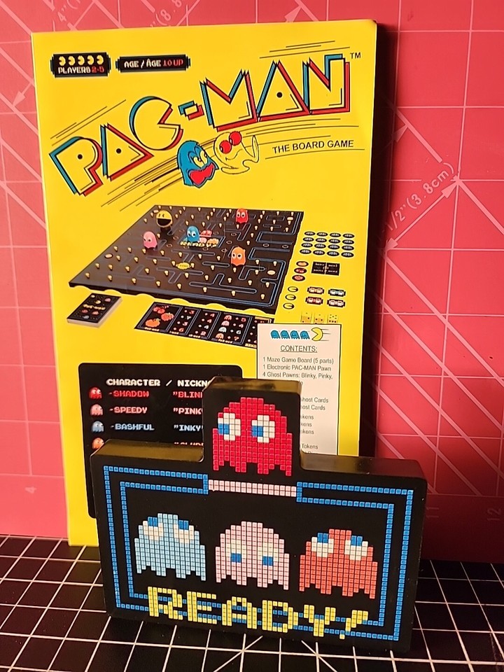 🕹️ 2020 Pac-Man Board Game "READY!" Sign 🎲 Replacement Gameboard Part ...