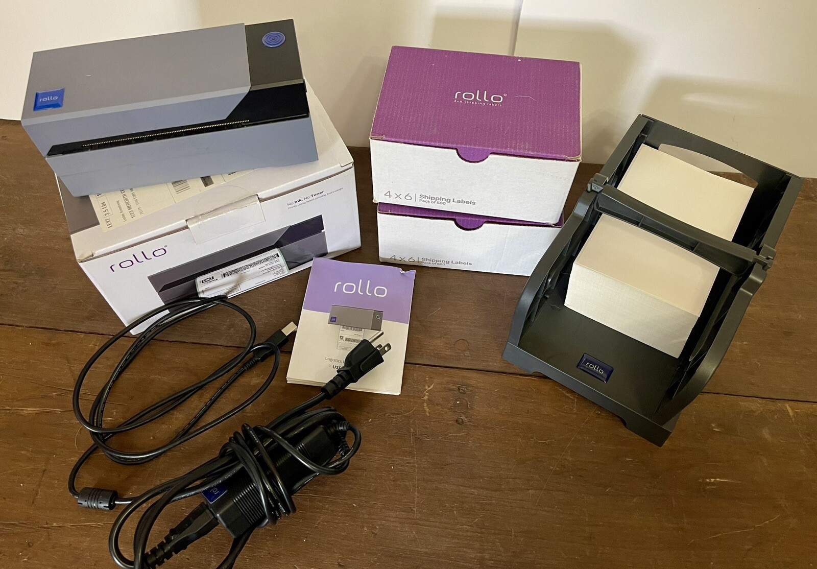 MIB Rollo USB Thermal Label Printer Model X1038 + Labels and Label ...