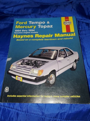 HAYNES [36078] FORD TEMPO & MERCURY TOPAZ 1984 THRU 1994 Gasoline ...