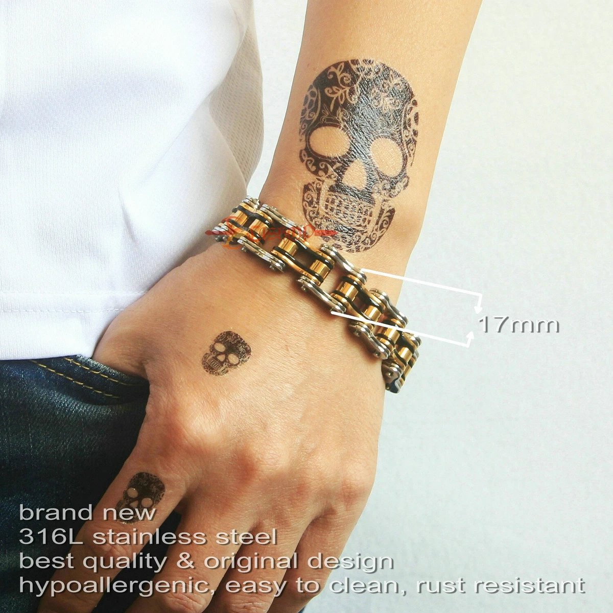 Bike Chain Link Tattoo