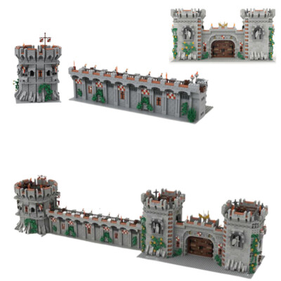 Medieval Castle Tower-Gate, Castle Tower and Castle Wall Fortress New ...