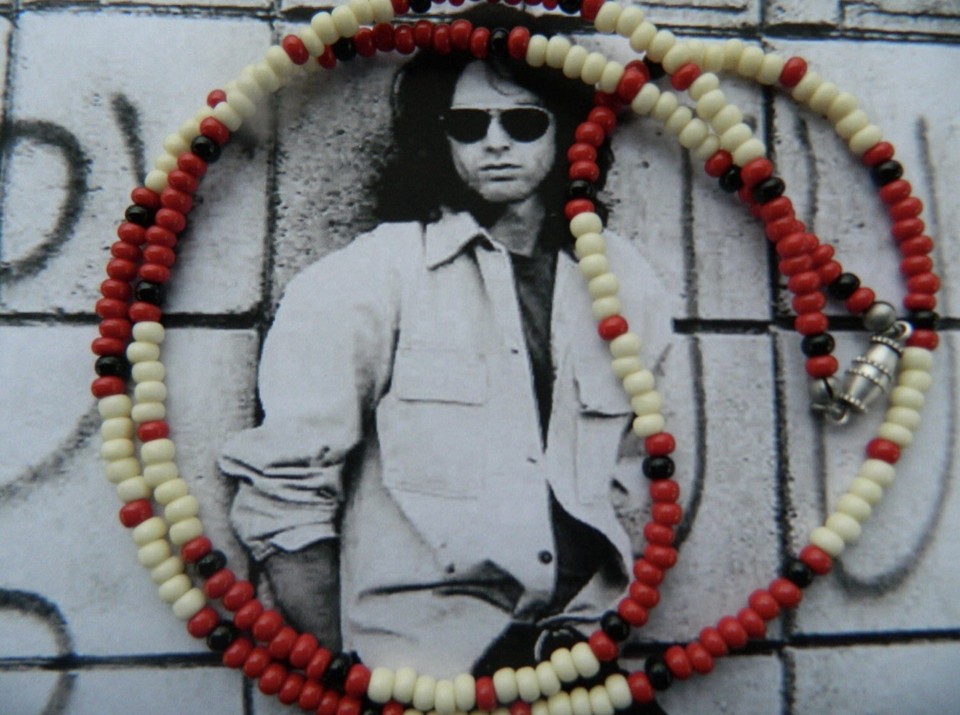 Jim Morrison 1980 Limited Edition Modern/ Red Cobra bead Necklace/Jim ...