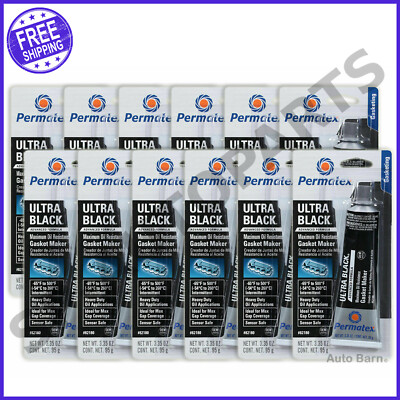 Ultra Black Maximum Oil Resistance RTV Silicone Gasket Maker (3.35 oz ...