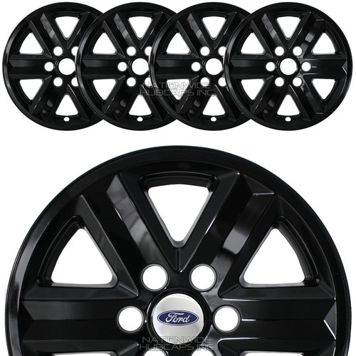 4 fits Ford F150 XLT 2021-2025 Black 17" Wheel Skins Full Rim Covers ...