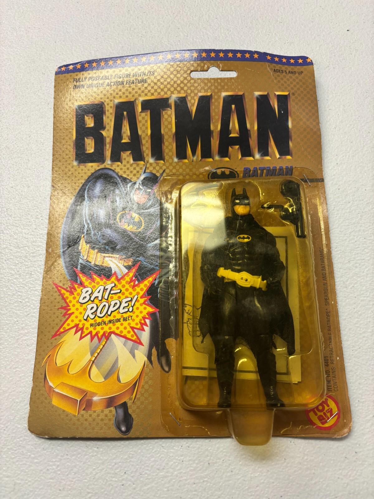 TOY BIZ BATMAN BAT ROPE ACTION FIGURE 1989 DC COMIC MJ | eBay