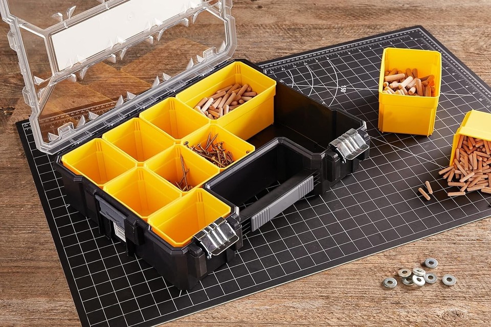 3 x Stanley Waterproof Fatmax Deep Pro Organiser Tool Screw Storage ...