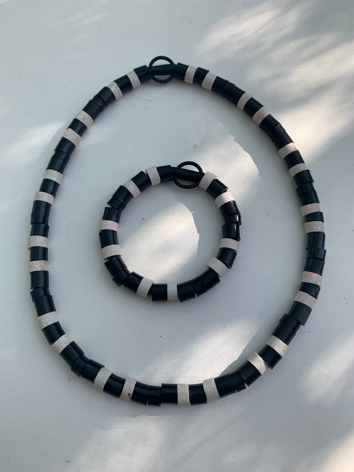 Early 1980-82 Modernist David Spada Rubber Necklac… - Gem