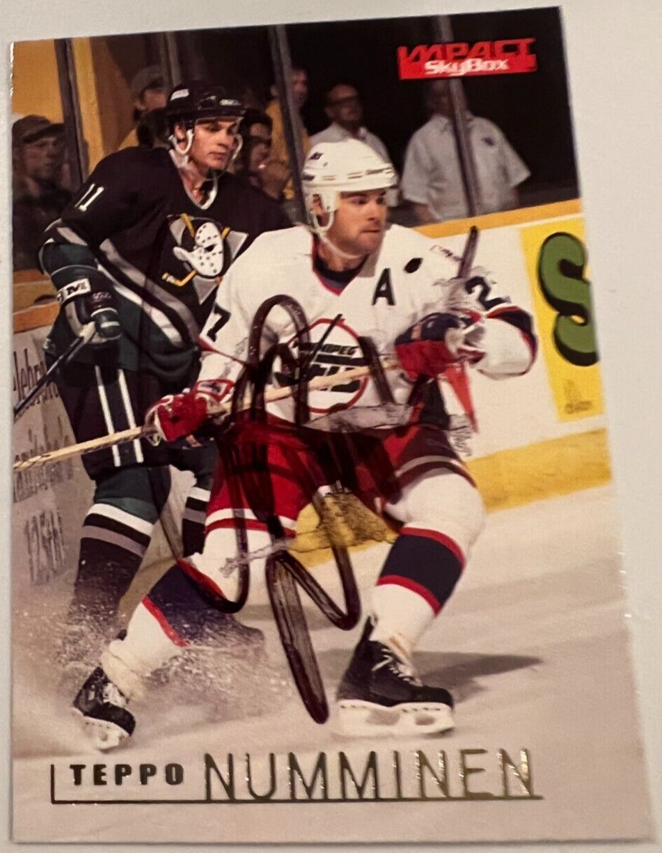 Teppo Numminen JSA Authentic Autograph 1996 Fleer / Skybox #183 | eBay