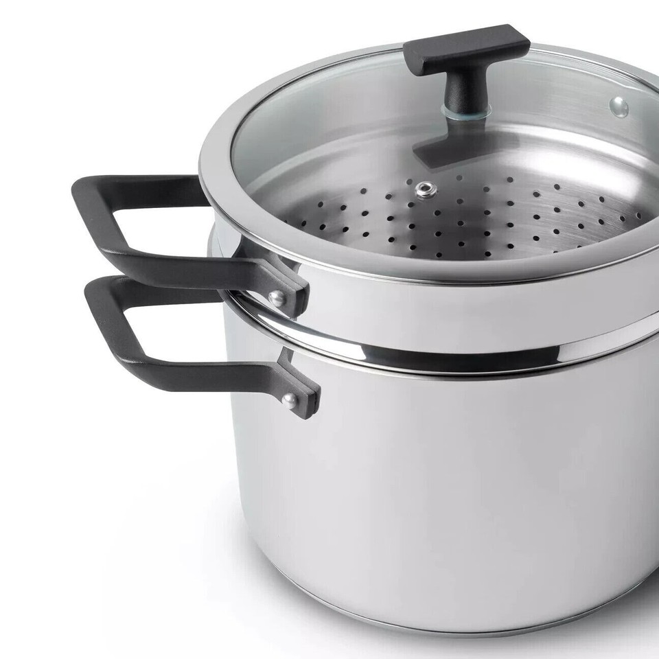 TVS Artusi 2.0 Stainless steel 3 Piece Steamer Pot / Cookware - New | eBay