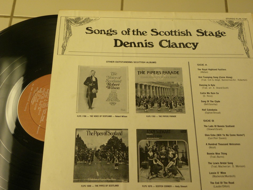 Dennis Clancy Songs of the Saottish Stage (LP Near Mint) | eBay
