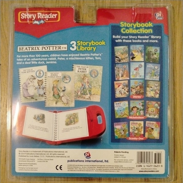 Story Reader Beatrix Potter 3 Storybooks W/ 1 Cartridge for sale online ...