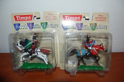 2 Timpo Toys Medieval Mounted Knights Weapon & Shield etc NEW in ...