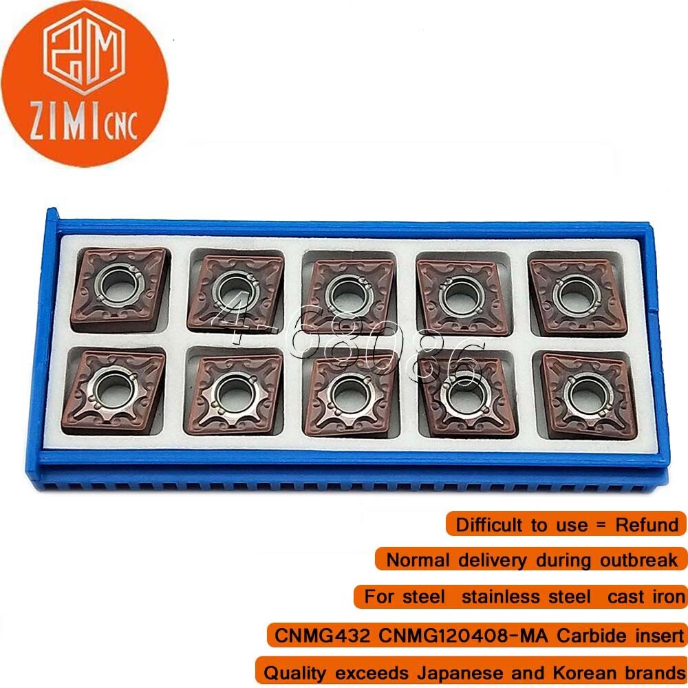 CNMG432 CNMG120408-MA Carbide insert Indexable turning insert For MCLNR ...