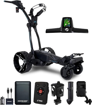 MGI Navigator Ai GPS+ Remote Control Electric Golf Push Cart w Power ...