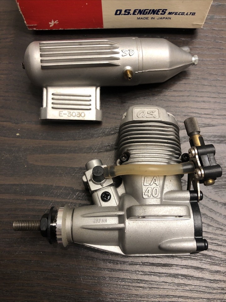 O.S. Engines OS MAX 40 LA RC Nitro Model Airplane Engine 13381 Silver ...
