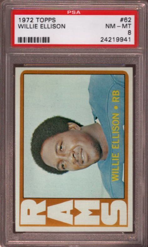 1972 Topps - #62 Willie Ellison (RC) for sale online | eBay