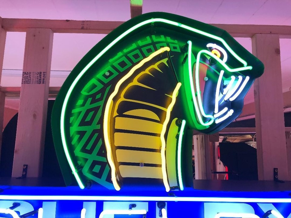 Licensed Shelby Cobra Neon Sign / Snake Signs / Cobra Car Mens Neon ...