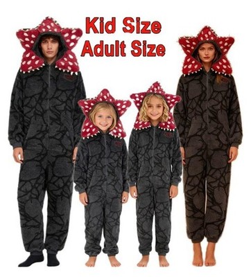 2026：Stranger Things Demogorgon Pajamas Cotton Soft Warm Nightwear ...