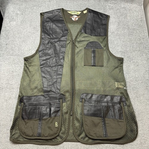 Bob Allen Shooting Vest Mesh And Leather Men’s Size XL | eBay