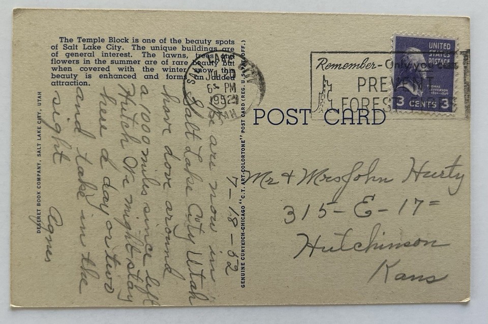 Mormon Temple Winter Salt Lake City Utah Vintage Linen Postcard | eBay UK