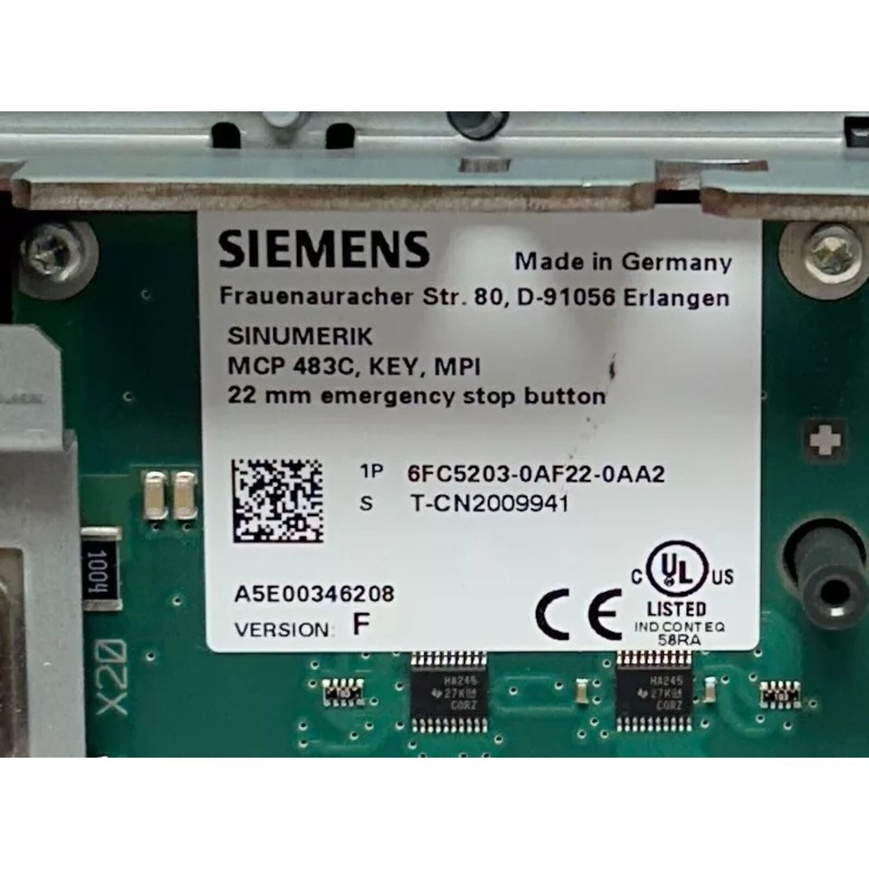 6FC5203-0AF22-0AA2 New Siemens 6FC5 203-0AF22-0AA2 Sinumerik MCP 483C ...