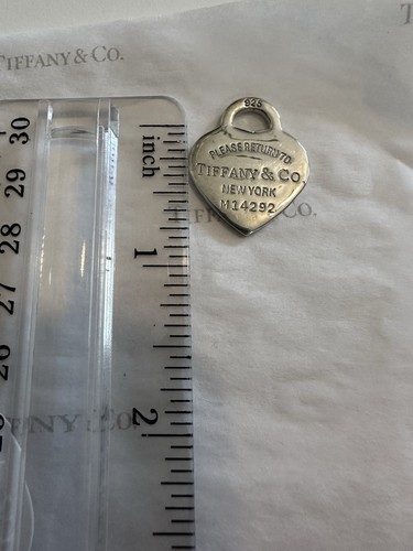 Tiffany & Co. 925 Silver Please Return To Heart Key Ring Box Pouch Gift ...
