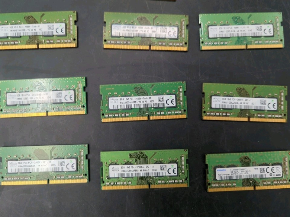 Lot of 10: 8GB DDR4: Laptop Ram: See Description: Mixed Major Brands | eBay