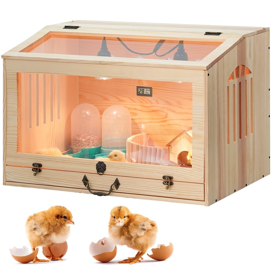 Chicken Brooder Box for Chicks Brooder Plate Heater Kit 15 Chicks ...