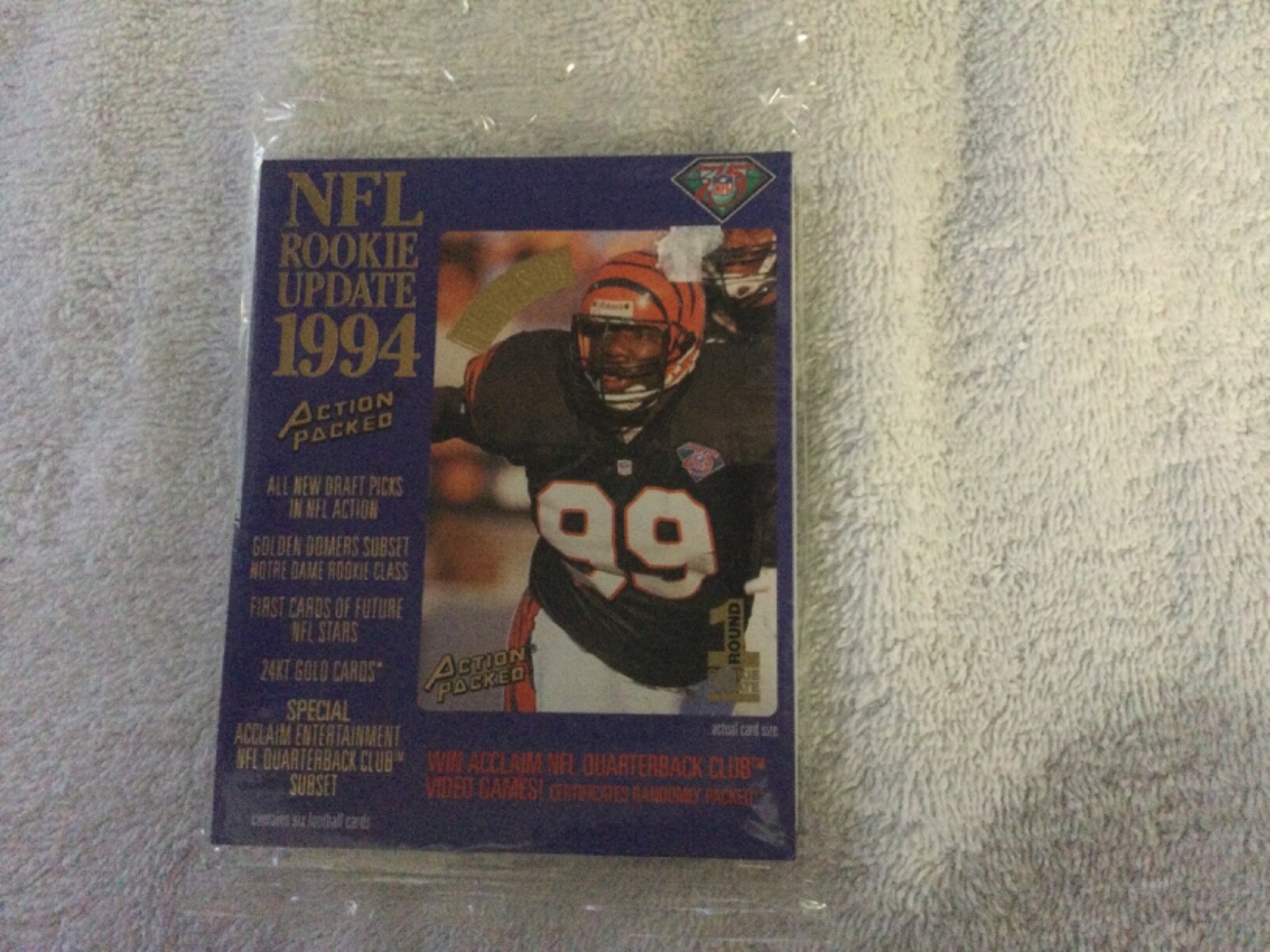 1994 Action Packed NFL Rookie Update Cards, 6 Cards Per Pack, Random ...