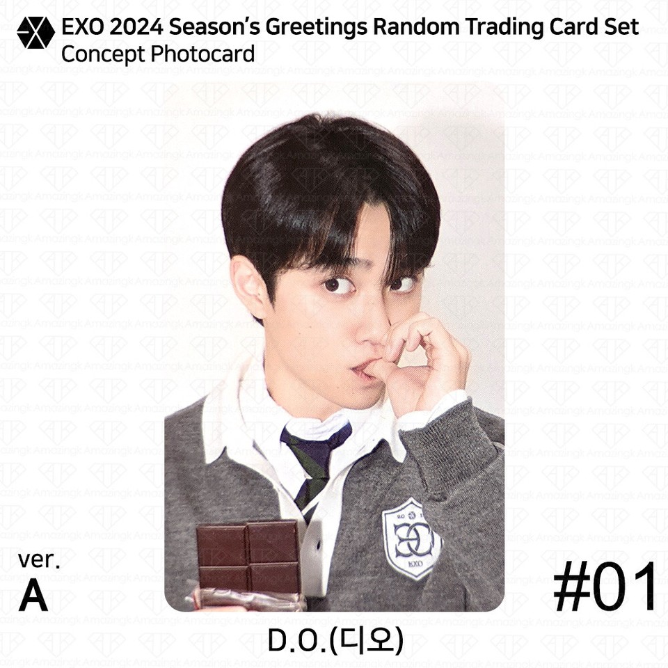 EXO 2024 Season's Greetings Random Trading Card Set Concept Selfie ...