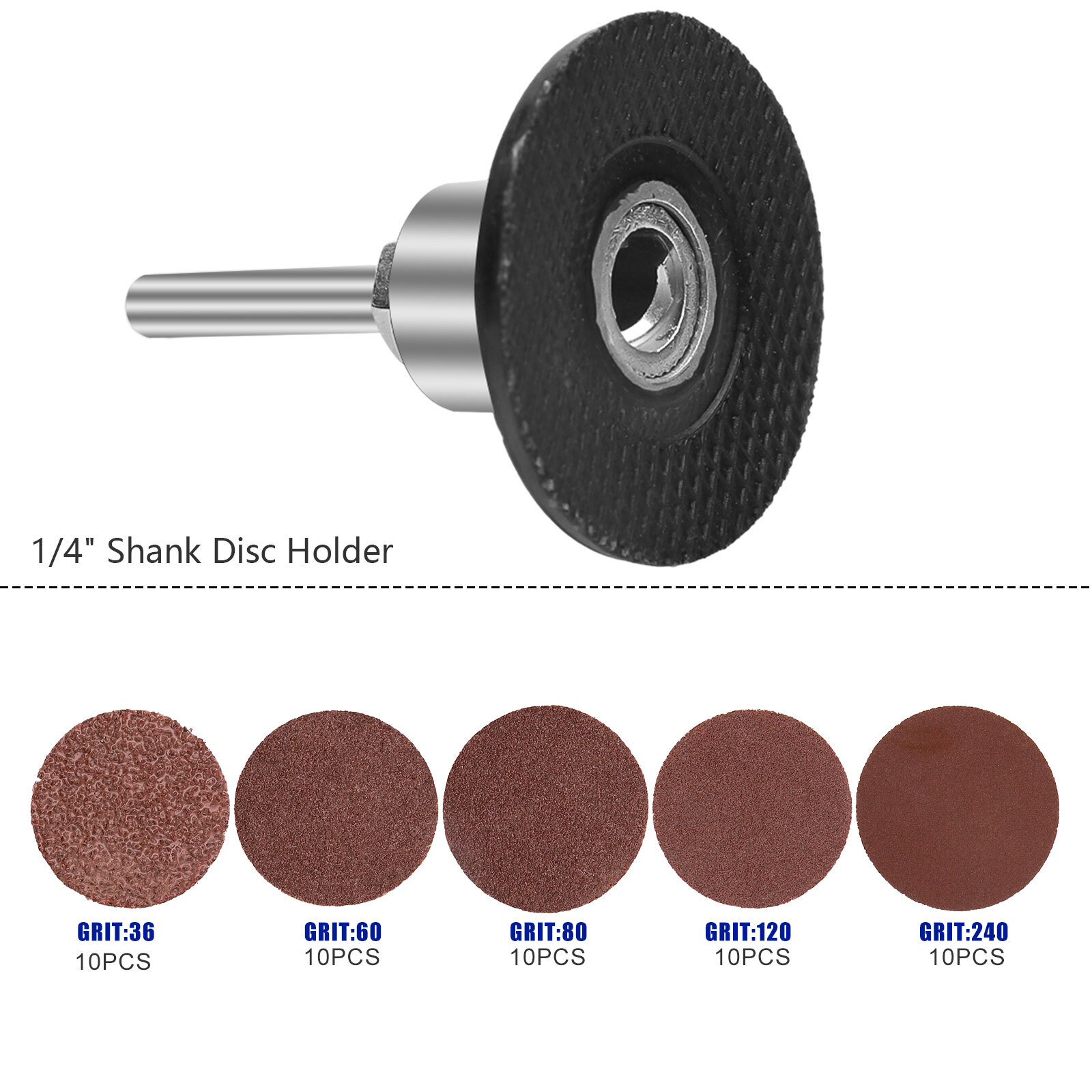 50x 2 inch Coarse Surface Conditioning Discs Roll Lock Die Grinder ...