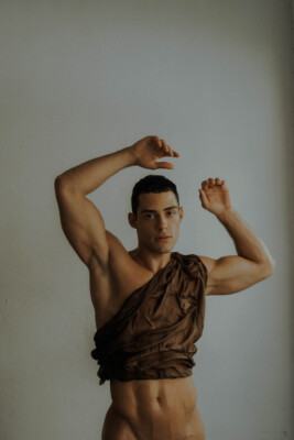 [K361] Male Model Showing Off Body To Viewer Fine Art Hunky Physique | eBay