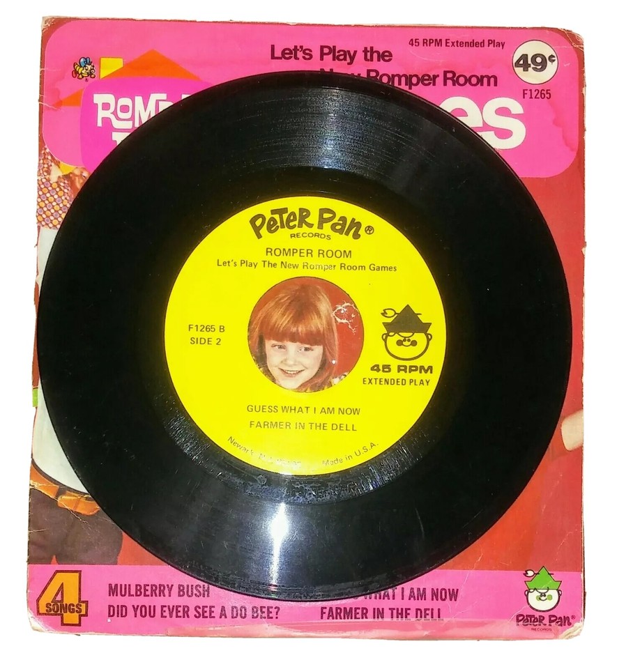 Romper Room. 45 RPM Record. Let's Play The New Romper Room Games. Peter ...