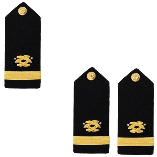 U.S NAVY ENSIGN 0-1 CIVIL ENGINEER LARGE SINGLE/SET RANK VETERAN JUNIOR ...