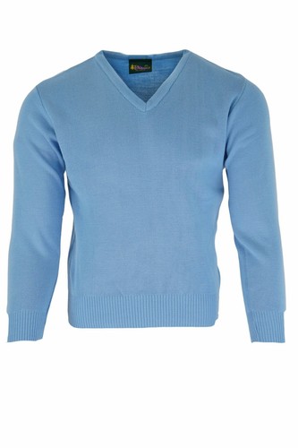 Balmoral Acrylic V Neck Jumper Knitwear Warm Sweater Long Sleeve Good ...