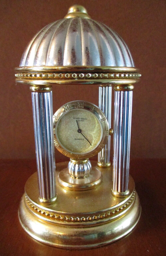 HENRY BIRKS & SONS QUARTZ BRASS & SILVER CLOCK SMALL CARRIAGE CLOCK | eBay