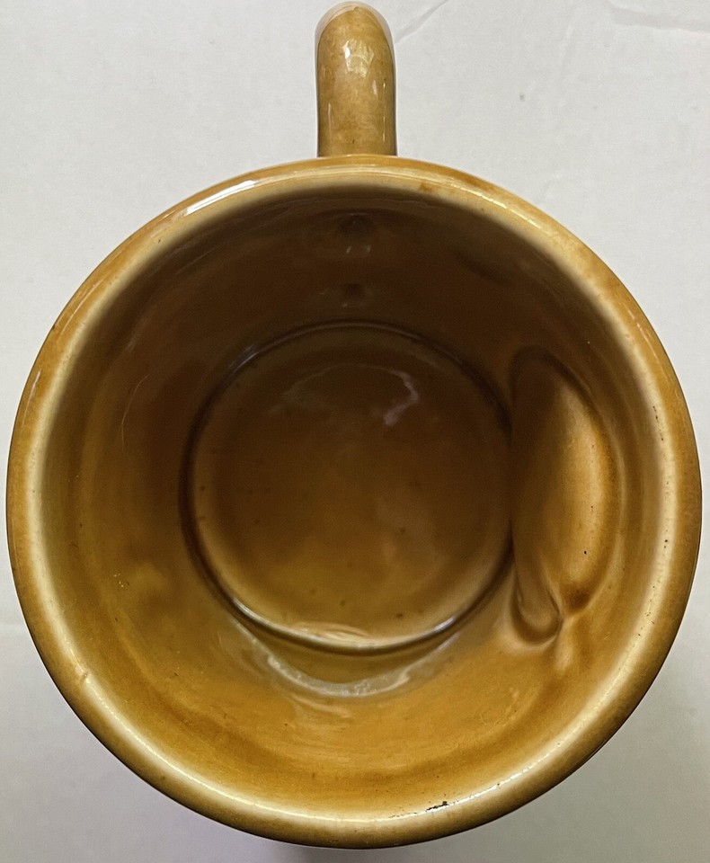 1950s - 1970s USS VULCAN AR-5 US NAVY SHIP METAL SEAL YELLOW COFFEE MUG ...