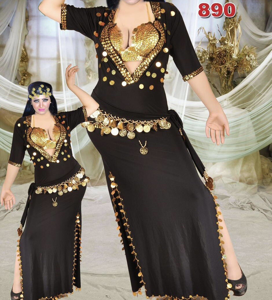Egyptian Sexy Belly Dance Costume Saidi Dress Baladi Galabeya جلابية