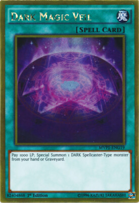 Dark Magic Veil - MVP1-ENG19 - Gold Rare - 1st Edition NM ayasarchive ...