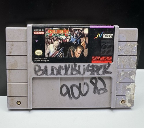 Soldier of Fortune (Super Nintendo, 1993)SNES*Soldiers *CARTRIDGE ONLY ...