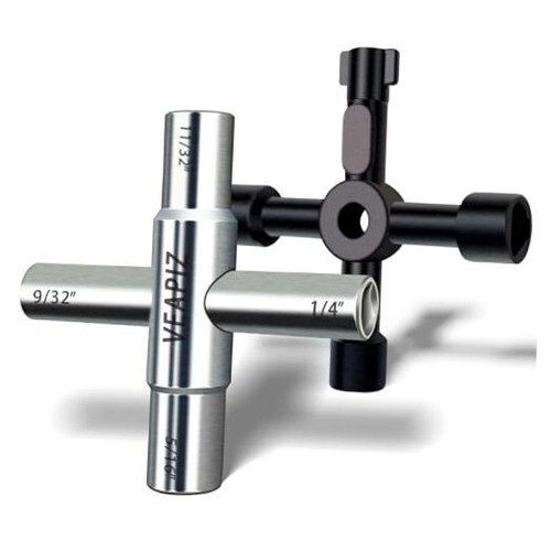 2PCS 4 Way Sillcock Water Key, Heavy Duty Multifunctional Water Utility ...