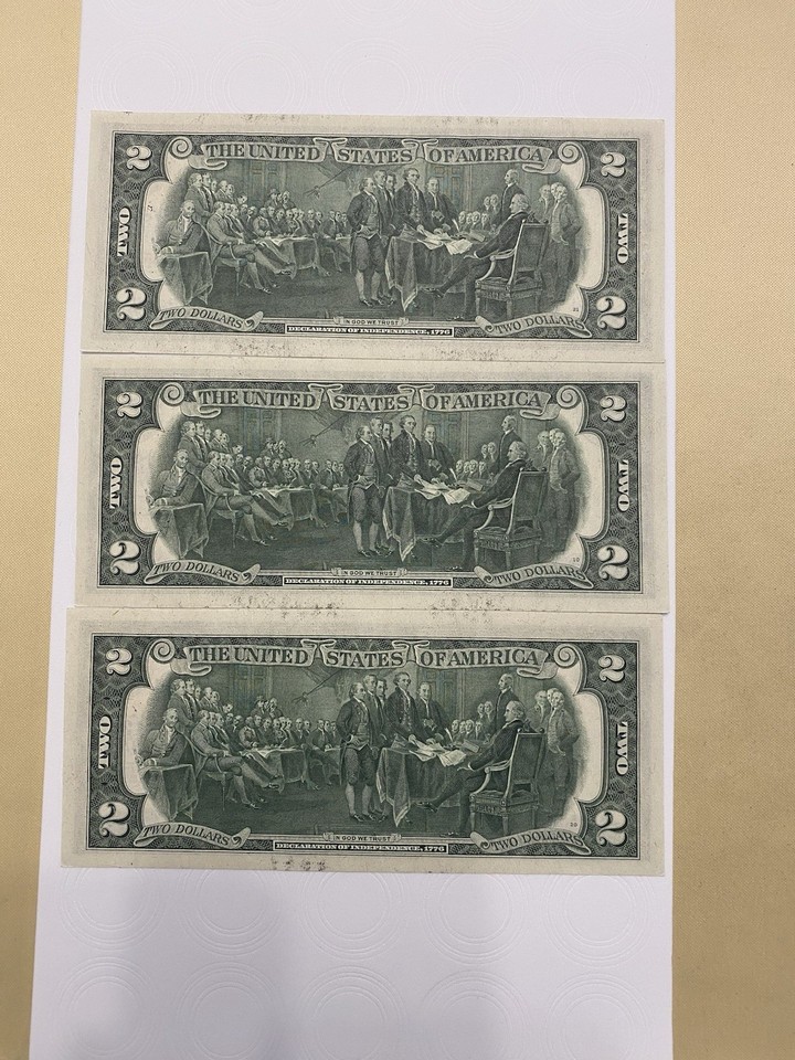Twos Dollar Bills 1976: Sequential Numbers: Stamped:Uncirculated: | eBay