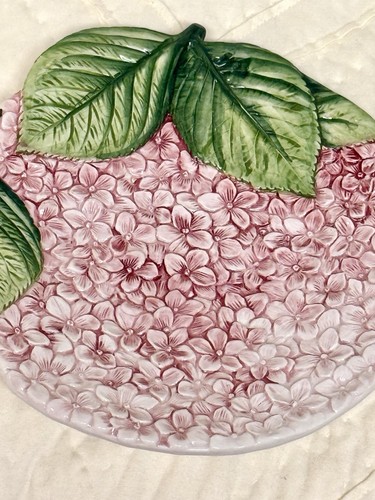 Vtg Ancora - Isabella de Borchgrave Vietri Hydrangea Flower Majolica ...