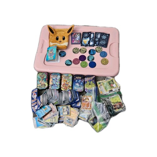 Pokemon Card Bulk Lot 6.5 Pounds Cards With Coins & Accessories Lot ...