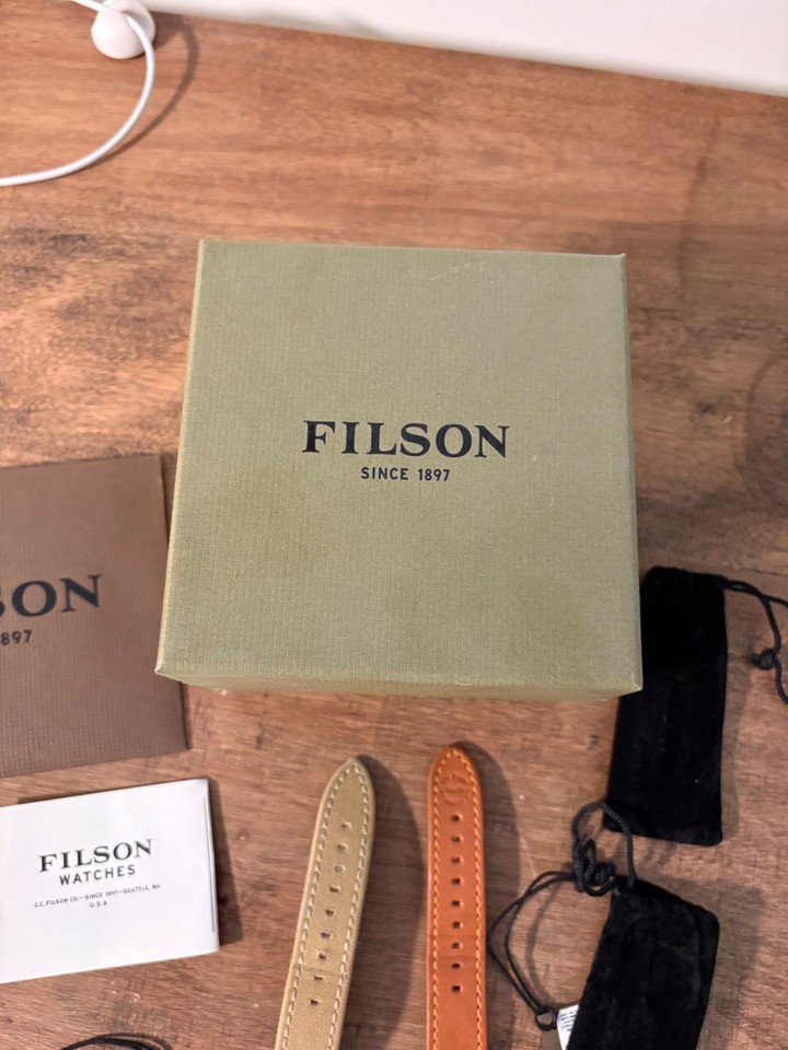 Filson x Shinola Mackinaw Field Chronograph Watch | eBay