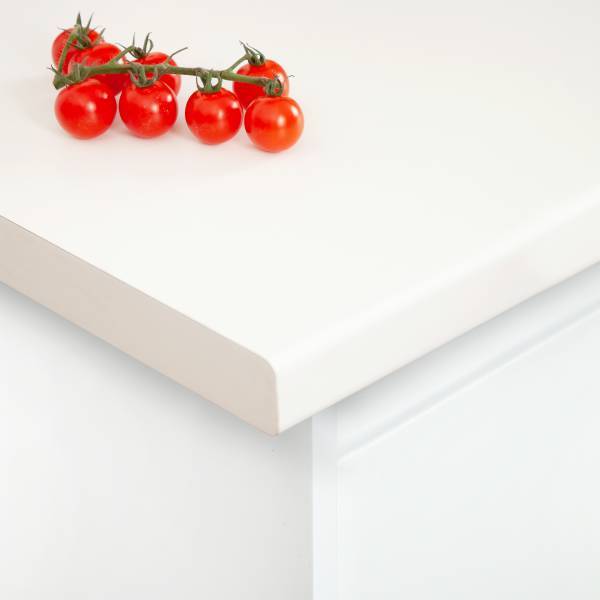 White Laminate Worktops, Semi Gloss - 3m, 4m Lengths, 38mm Thick ...
